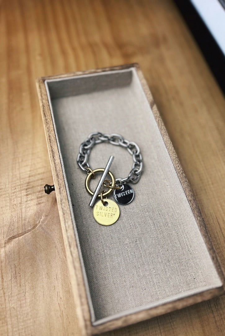 Twisted Silver Capture Bracelet - FINAL SALE