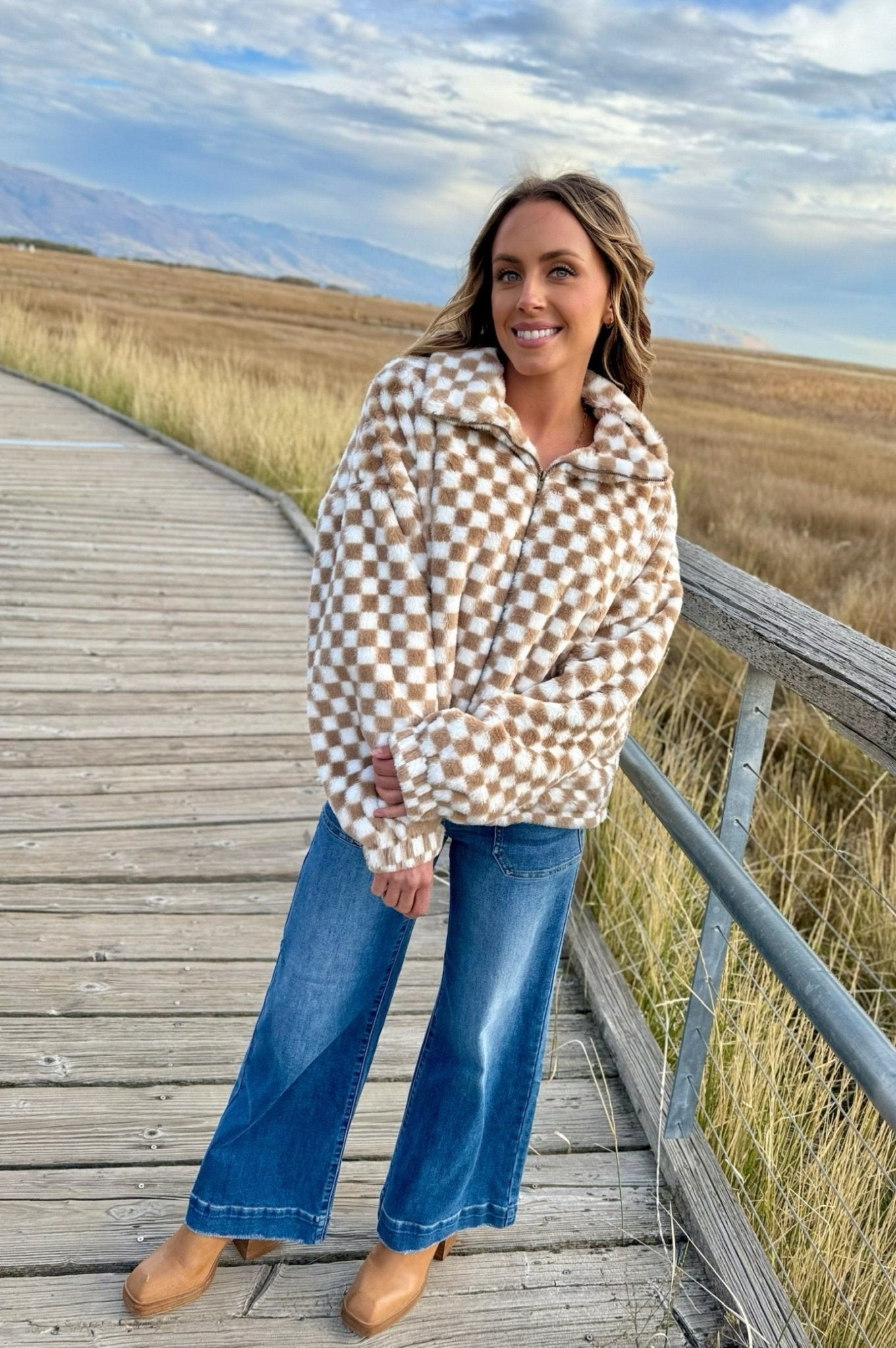 Open Air Checker Fleece