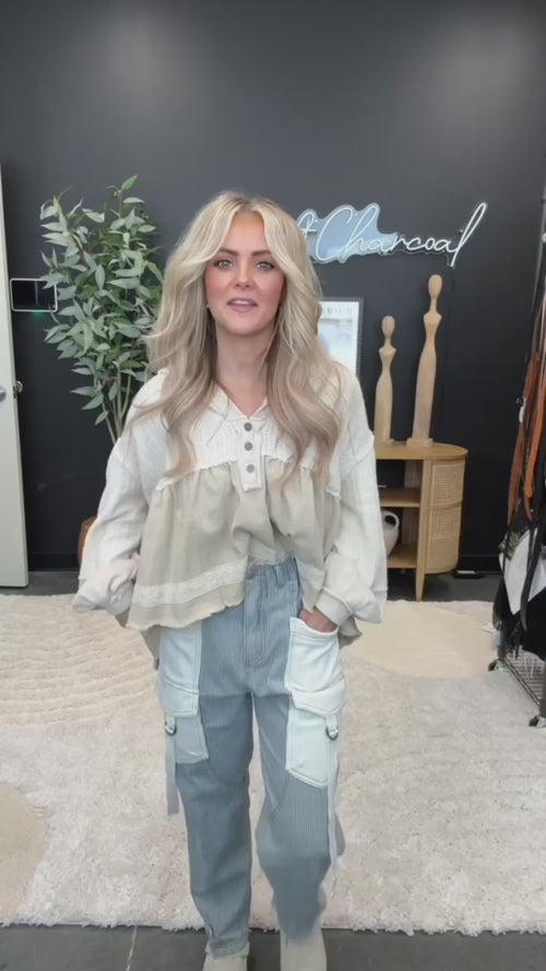 Drew Striped Denim Jeans Lux Collection - FINAL SALE